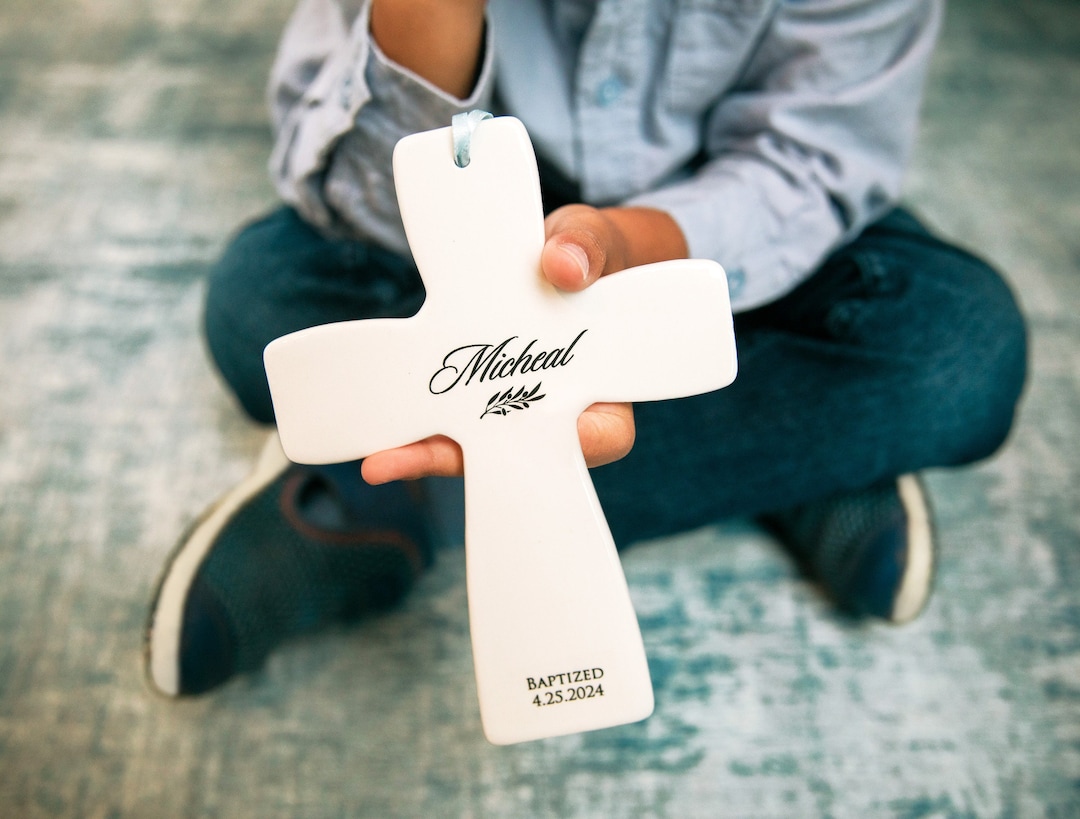 Personalized Baptism Gift, Wall Cross, First Communion Gift or ...