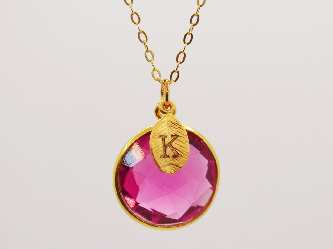 Ruby Necklace, July Birthstone Necklace, 18K Gold, Gift for Wife ...