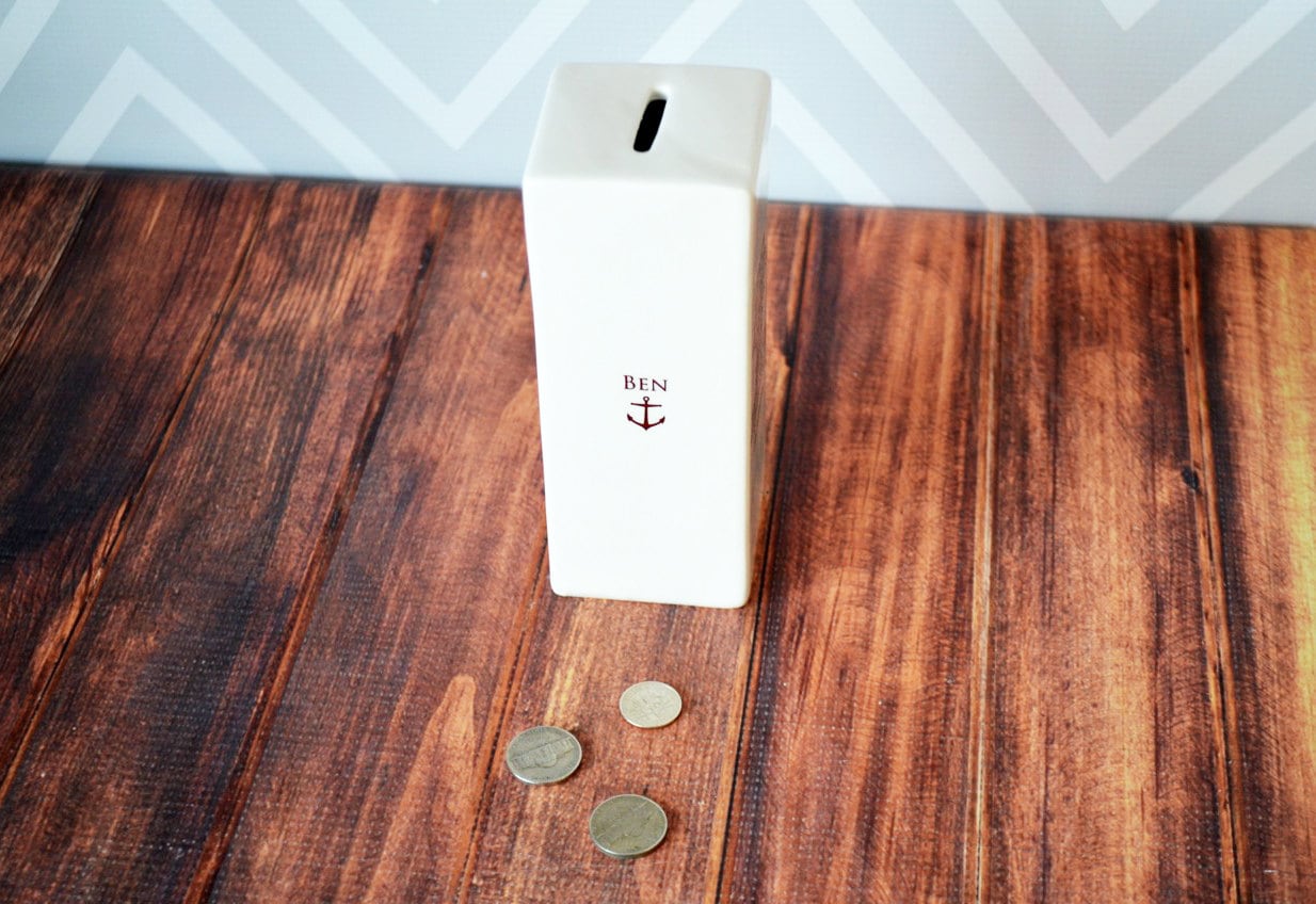 Personalized Modern Bank Baptism Gift Baby Gift | Etsy