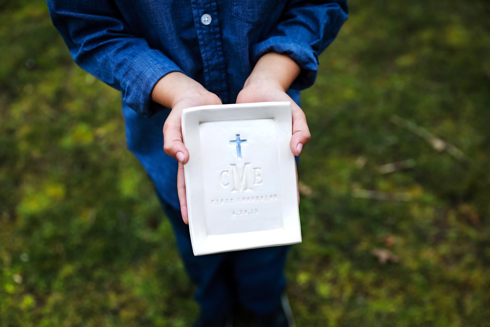 First Communion Gift Personalized Miniature Platter With - Etsy
