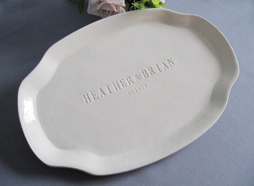 Wedding Gift, Engagement Gift or Signature Guestbook Platter ...