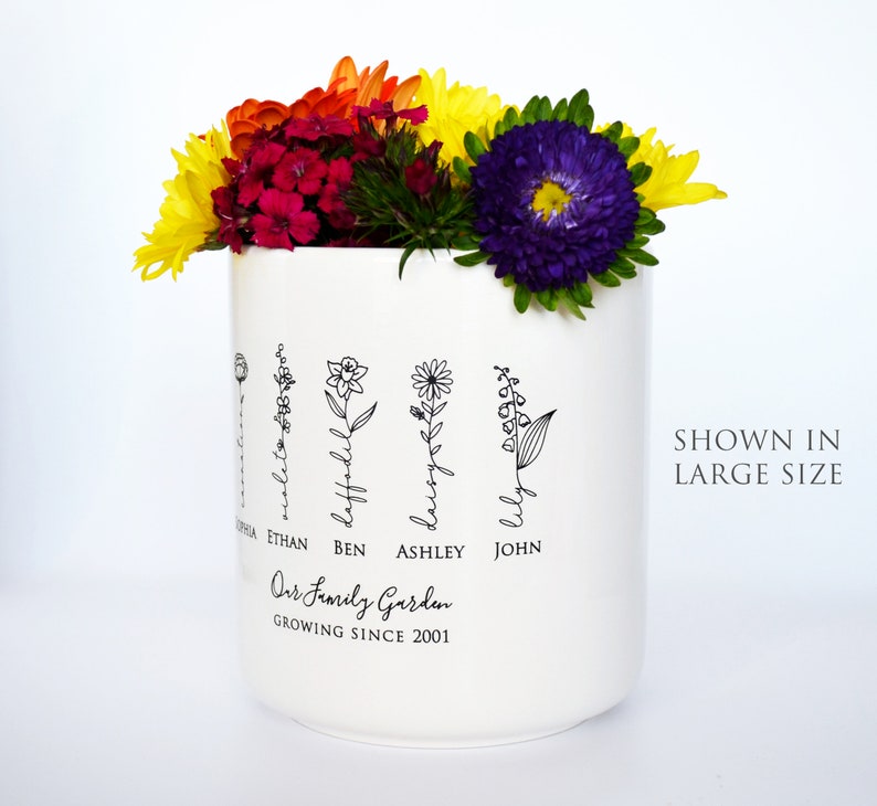 Garden of Love Flower Pot, Personalized Planter, Our Family Garden ...