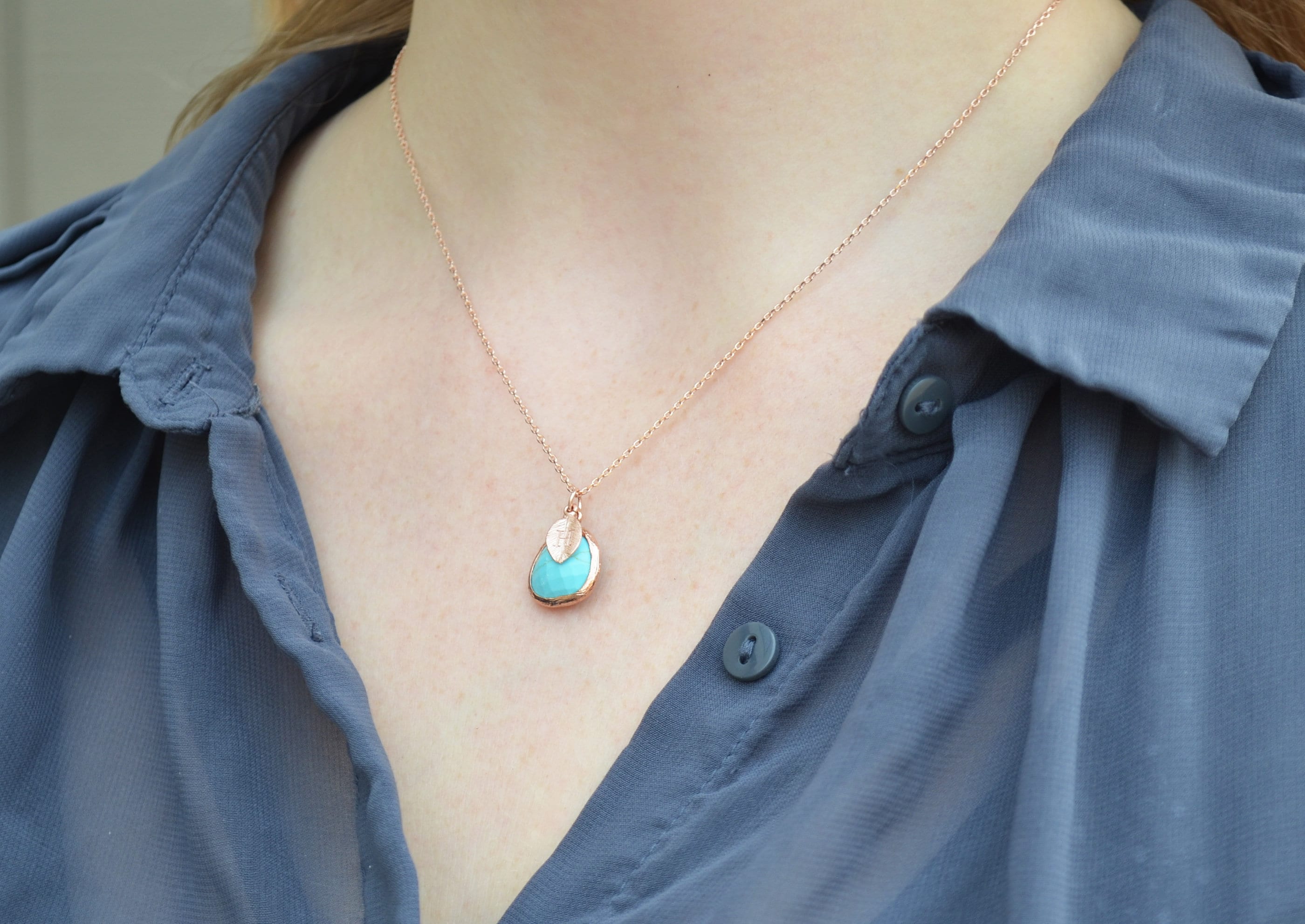 December Birthstone Necklace Turquoise Necklace Bridesmaid | Etsy