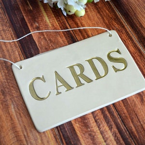 Cards Sign for Wedding Card Box - Available in Gold, Silver, Black, or ...