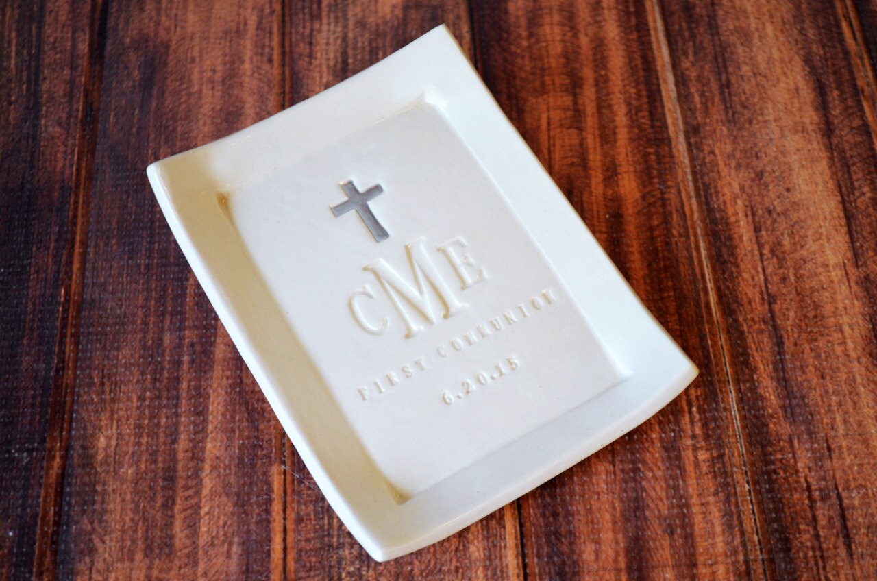 First Communion Gift Personalized Miniature Platter With - Etsy