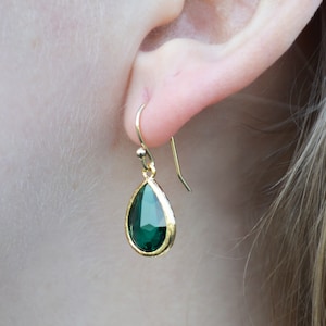 Emerald Earrings, May Birthstone Gift, May Birthstone Earrings ...
