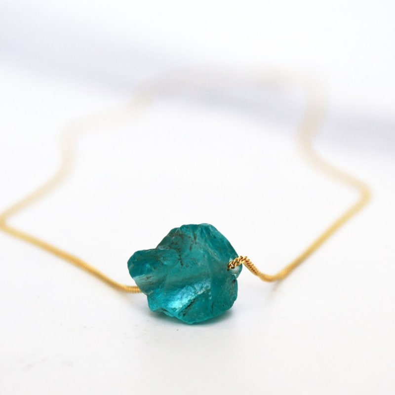 Apatite Green Necklace - Etsy