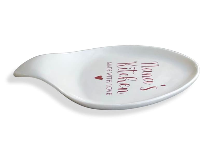 Personalized Ceramic Spoon Rest for Foodies, Wedding Gift, Kitchen ...