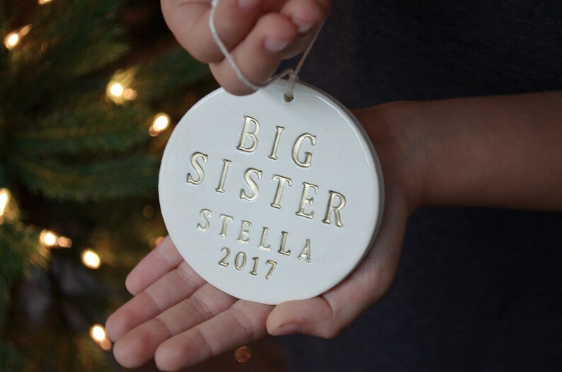 Big Sister Ornament or Big Brother Ornament Pregnancy | Etsy