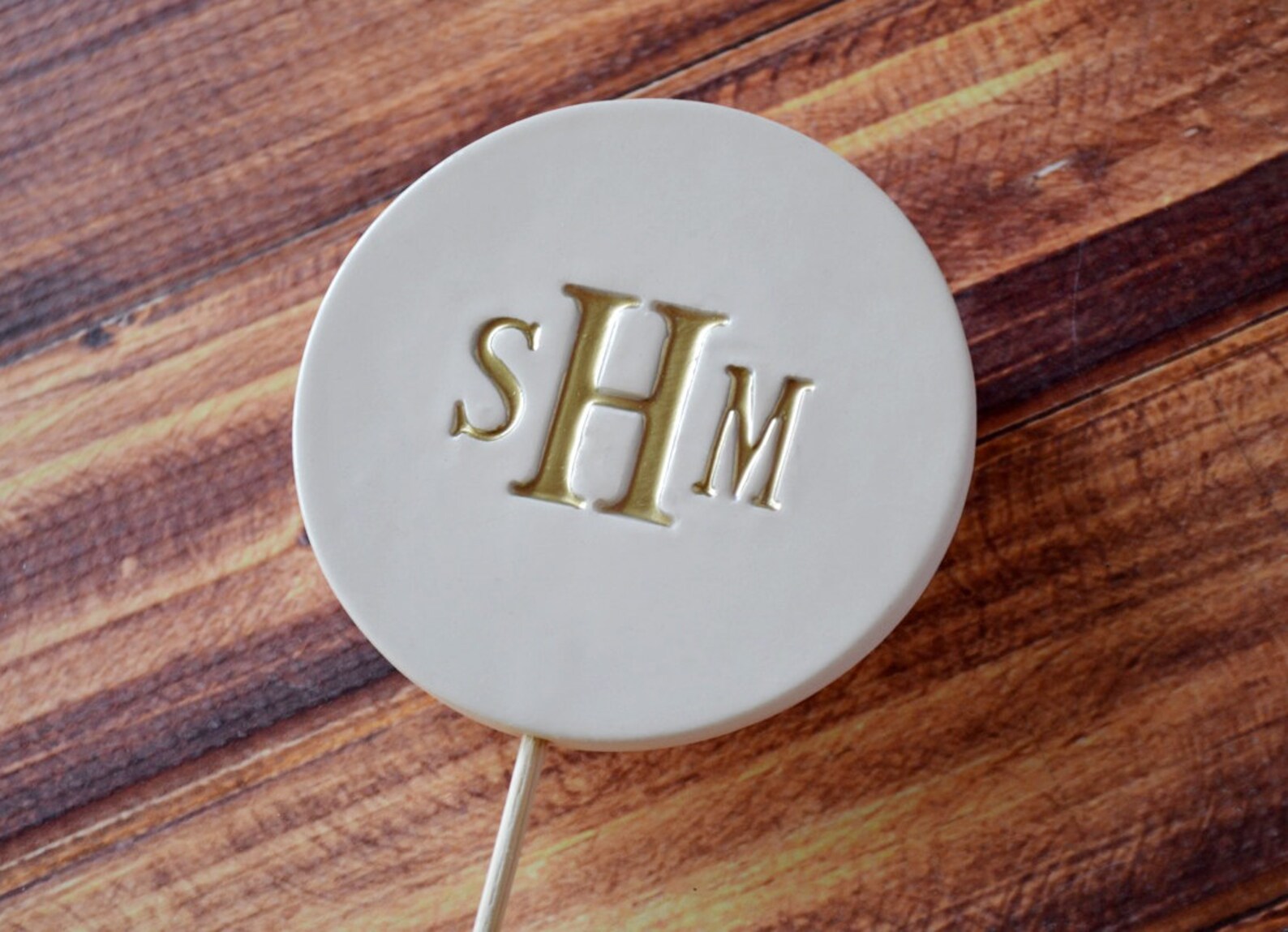 PERSONALIZED Ceramic Modern Wedding Cake Topper Available in - Etsy