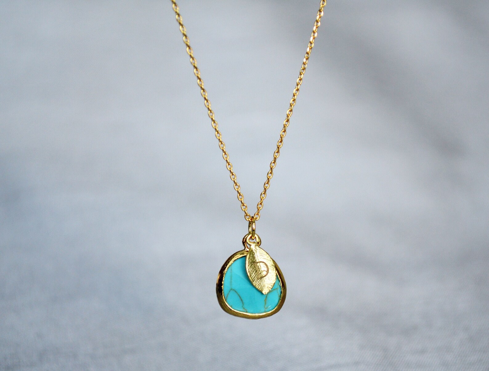 December Birthstone Necklace Turquoise Necklace Bridesmaid | Etsy