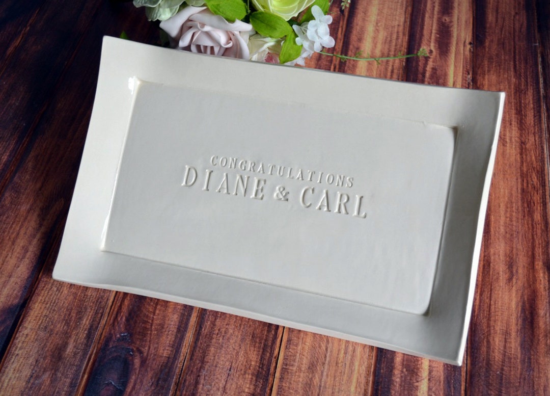 Custom Wedding Gift, Anniversary Gift or Signature Guestbook Platter ...