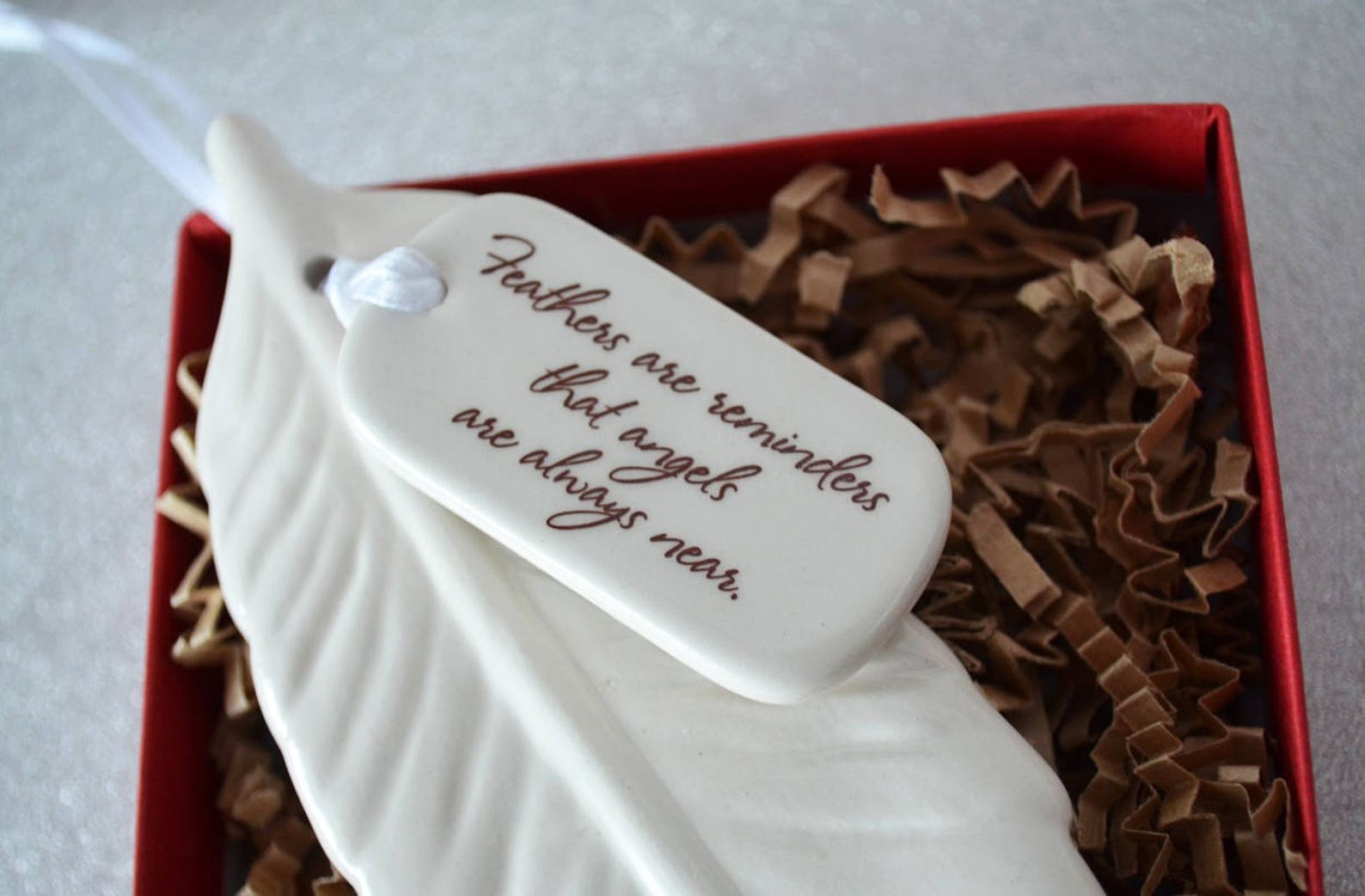 Sympathy Ornament Feather Sympathy Gift Sympathy Feather - Etsy