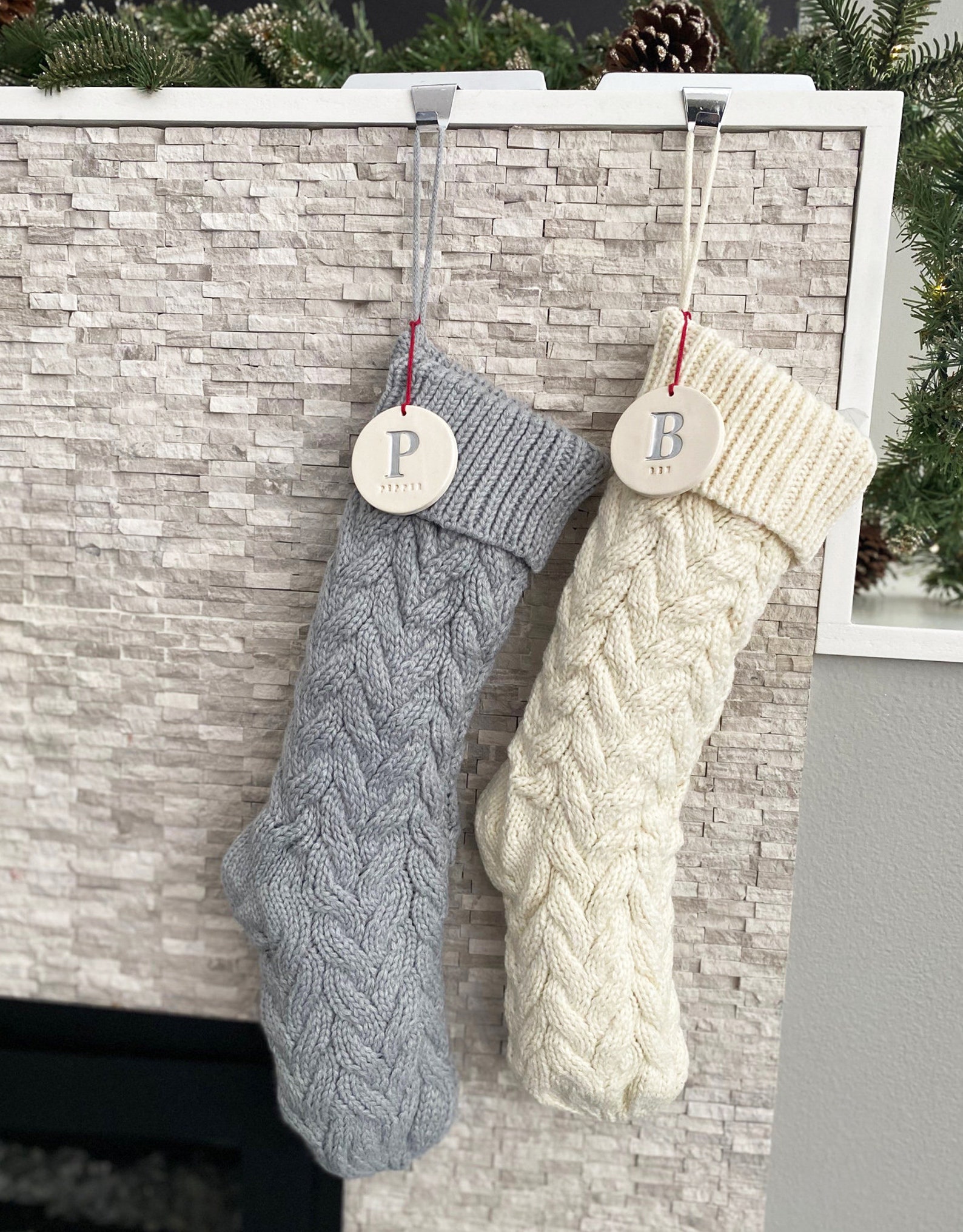 Personalized RED Christmas Stocking Knitted Holiday Stocking - Etsy