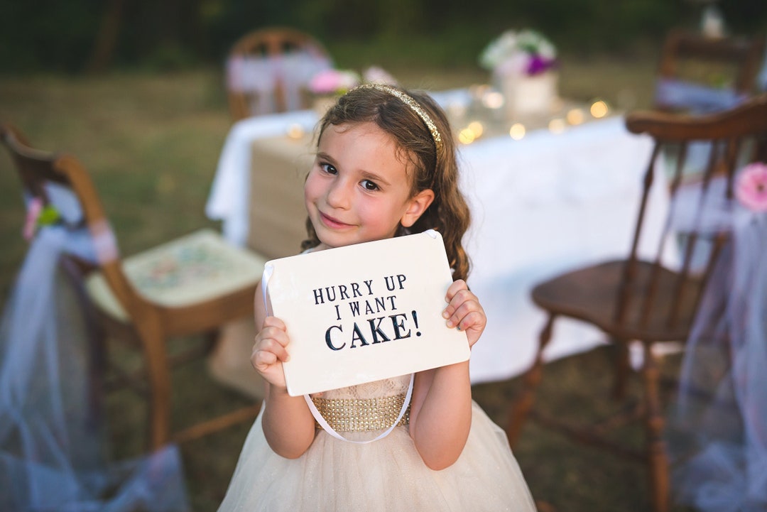 Ceramic Wedding Ceremony Sign- to Carry Down the Aisle and Use as Photo ...