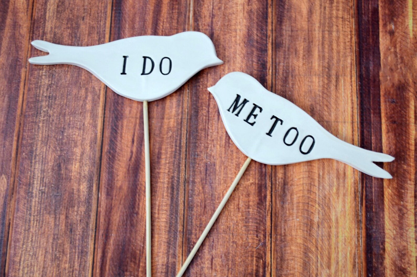 I Do Me Too Bird Wedding Cake Toppers Available in - Etsy