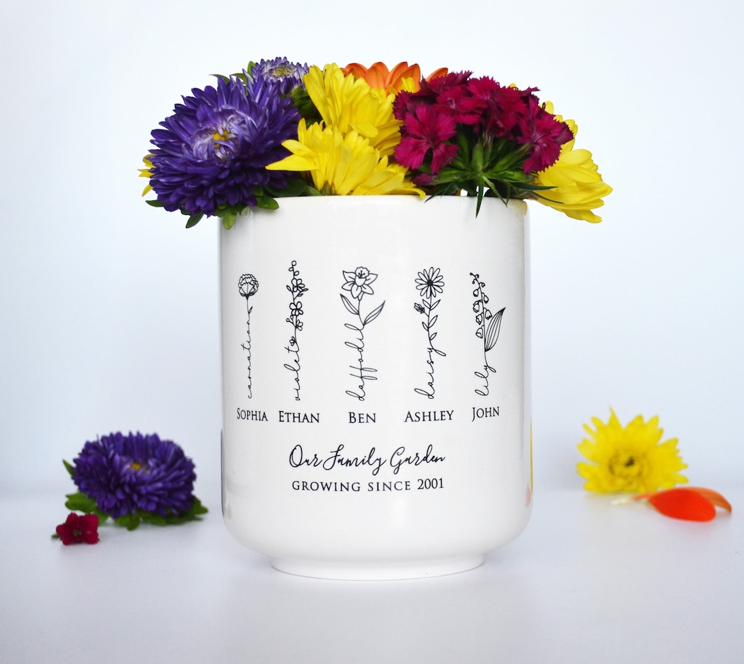 Garden of Love Flower Pot, Personalized Planter, Our Family Garden ...