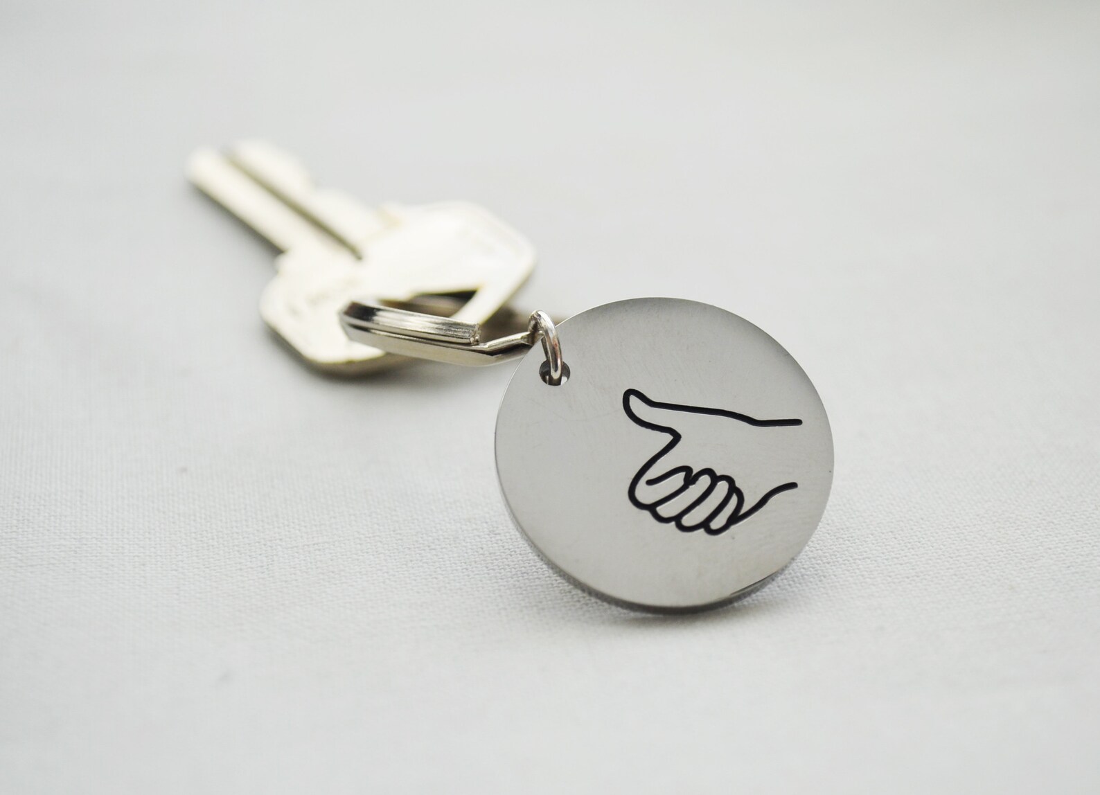 Thumbs up Keychain Hand Gestures Keyring Fun Gift for - Etsy