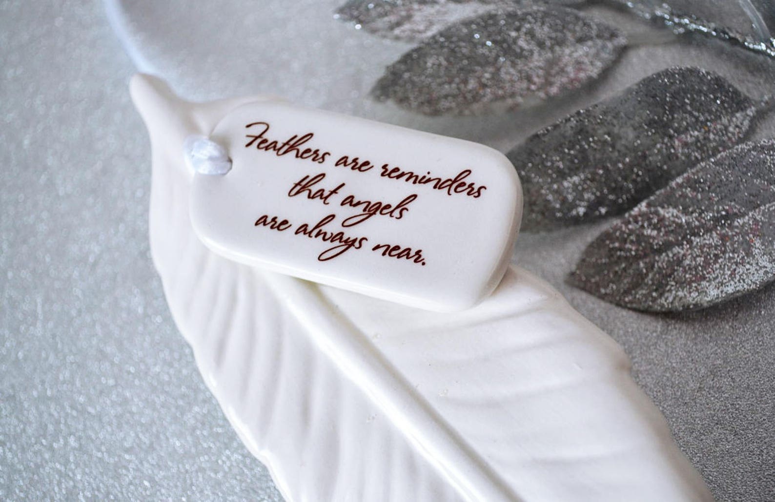 Sympathy Ornament Feather Sympathy Gift Sympathy Feather - Etsy