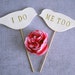 I Do Me Too - Bird Wedding Cake Toppers - READY TO SHIP - Gold, Silver ...