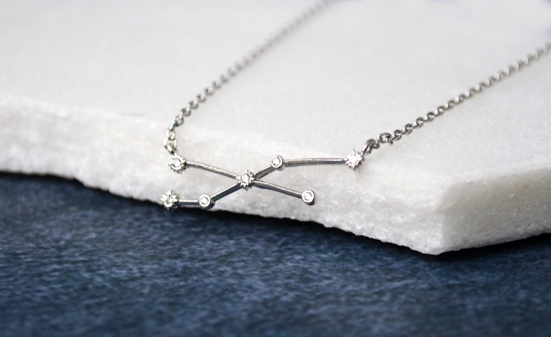 Taurus Constellation Necklace, Zodiac Taurus Jewelry, Astrology ...