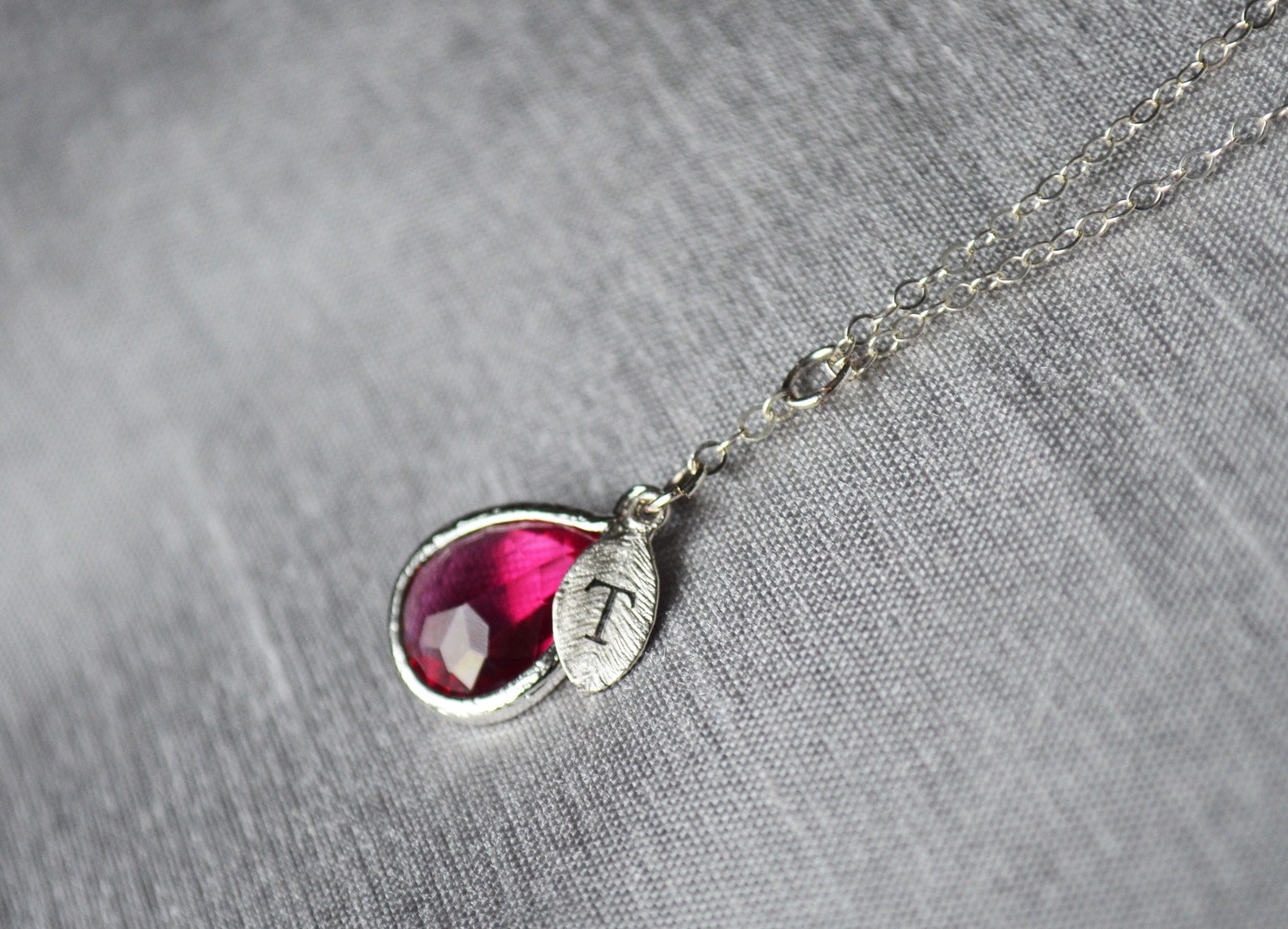 July Birthstone Necklace Ruby Birthstone Necklace Bridesmaid - Etsy