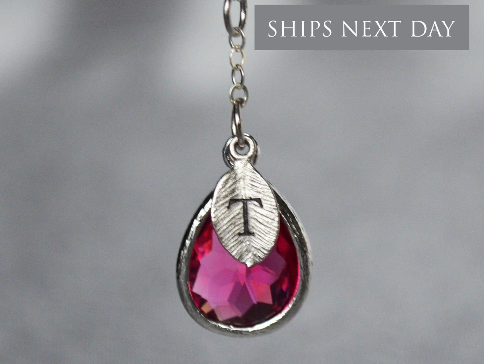 July Birthstone Necklace Ruby Birthstone Necklace Bridesmaid - Etsy