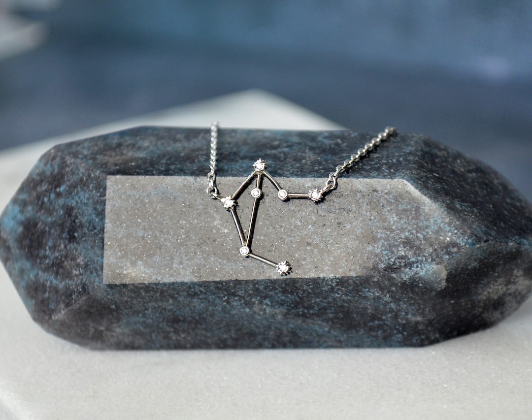 Libra Constellation Necklace, Zodiac Libra Jewelry, Astrology Necklace ...