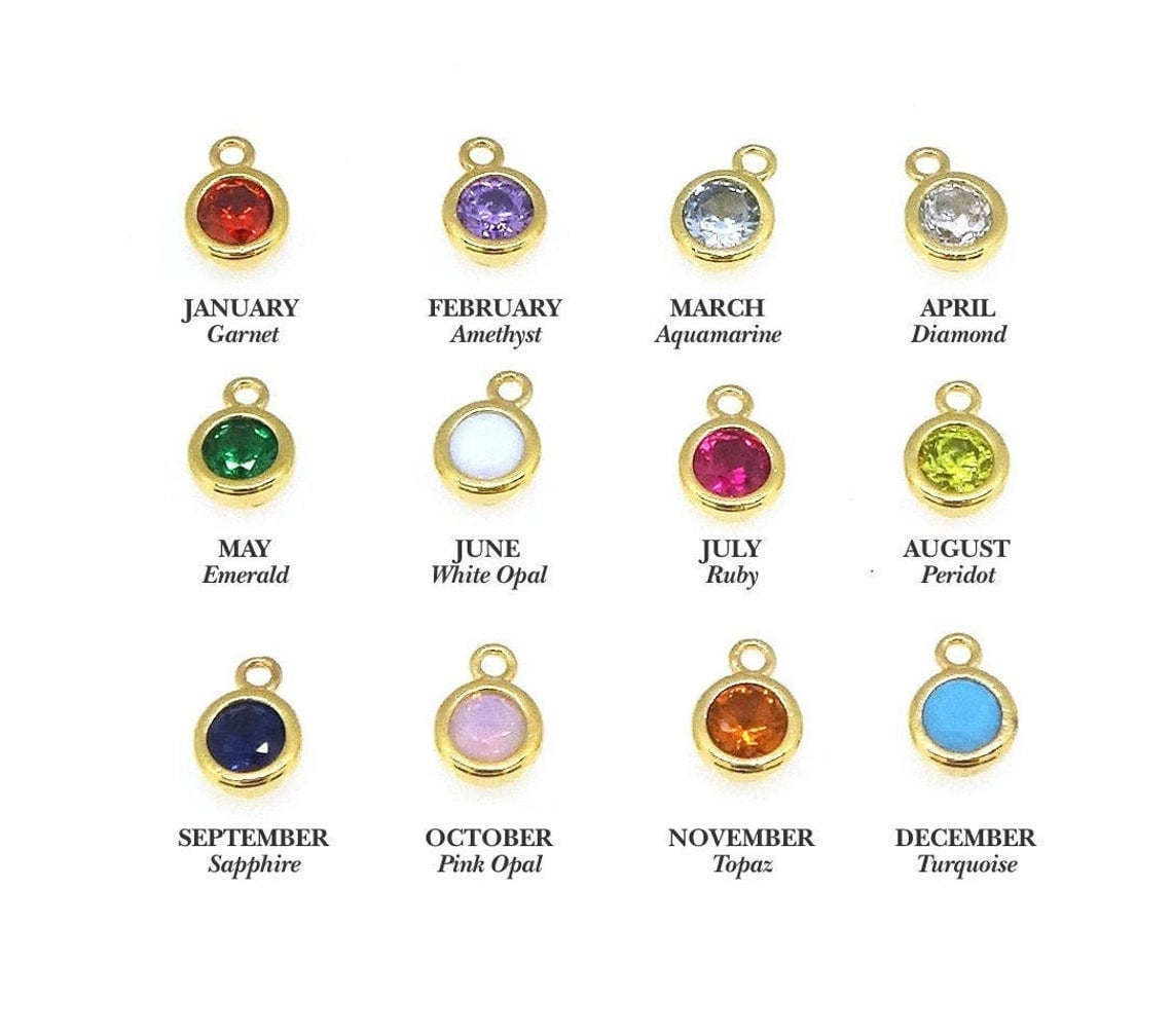 September Birth Month Flower Necklace Birthstone Stone | Etsy