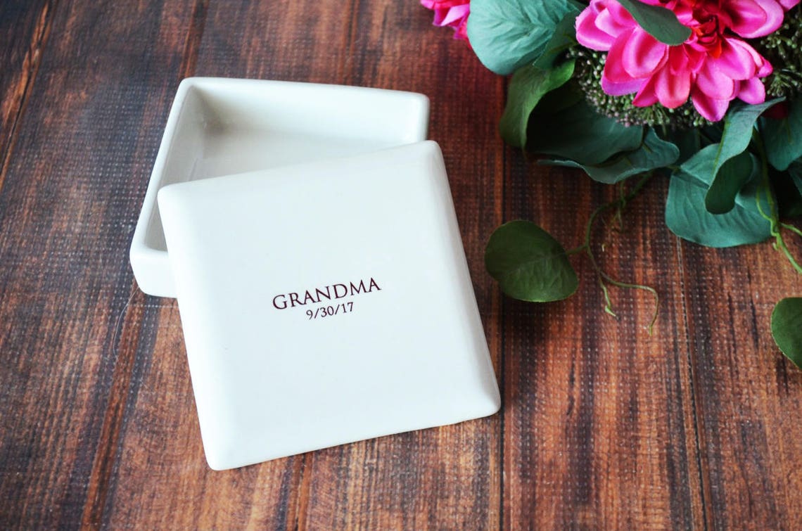 Grandma Gift at Wedding, Personalized Keepsake Box, From Bride or Groom ...