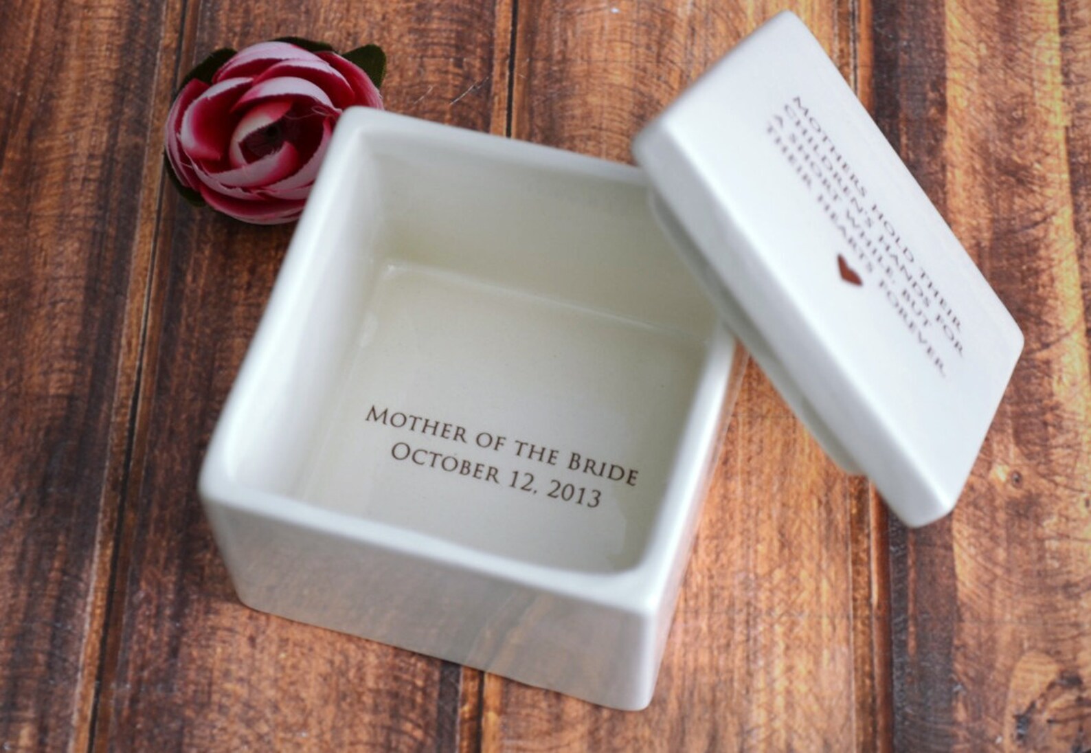 Mom Keepsake Box-personalized, "...their Hearts Forever", Mother of the ...