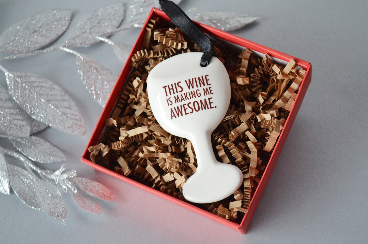 Funny Christmas Gift Gifts for Her Stocking Stuffer Wine | Etsy