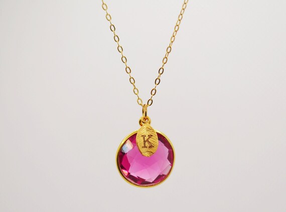 Ruby Necklace July Birthstone Necklace 18K Gold Gift for | Etsy