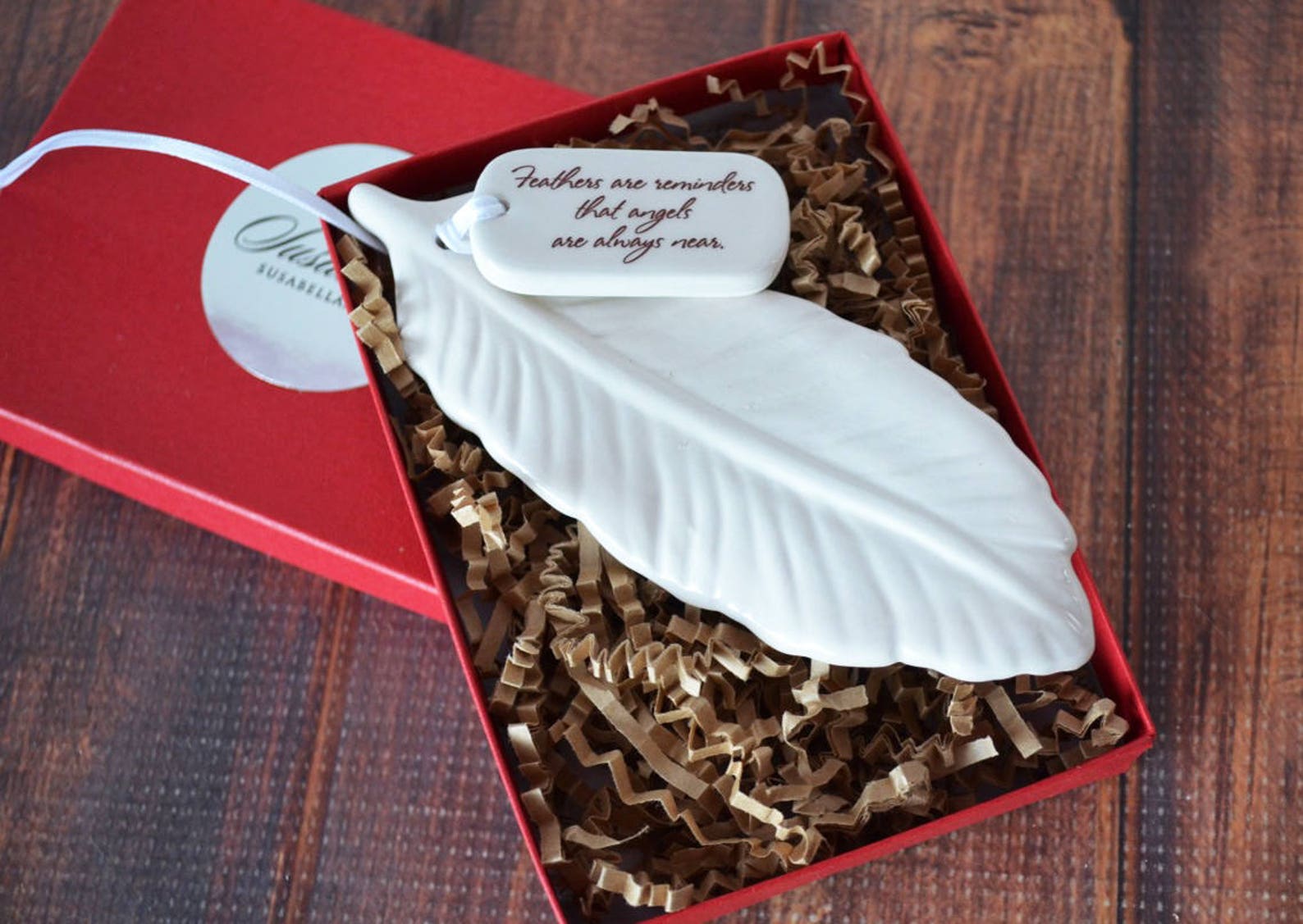 Sympathy Ornament Feather Sympathy Gift Sympathy Feather - Etsy
