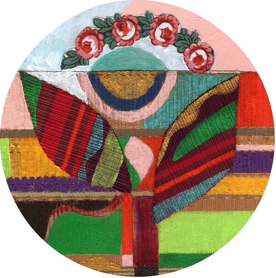 Ukrainian Angel Round Wall Art | Little Guardian Angel Aluminum Art ...