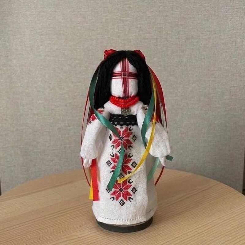 Embroidered Folk Doll - Etsy