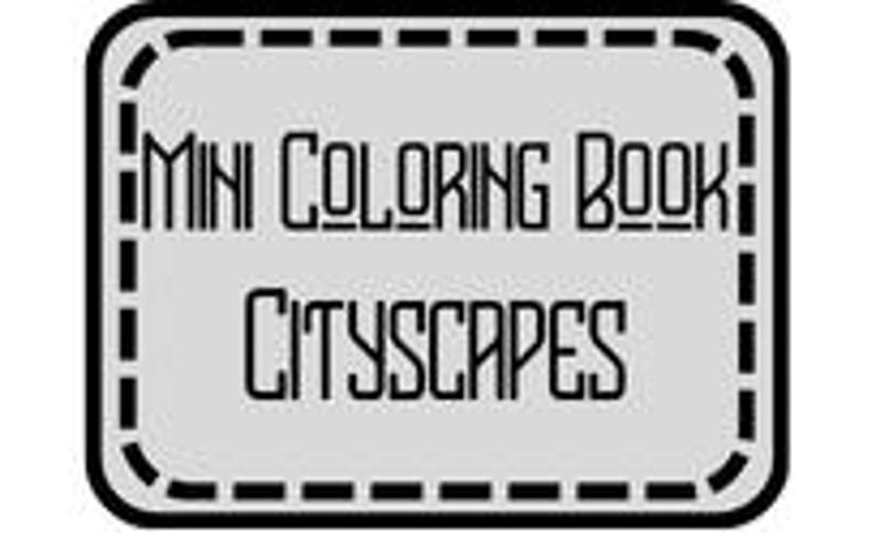 CITYSCAPES Mini Coloring Book | Pocket Travel Art (PDF Download) A4 - Etsy