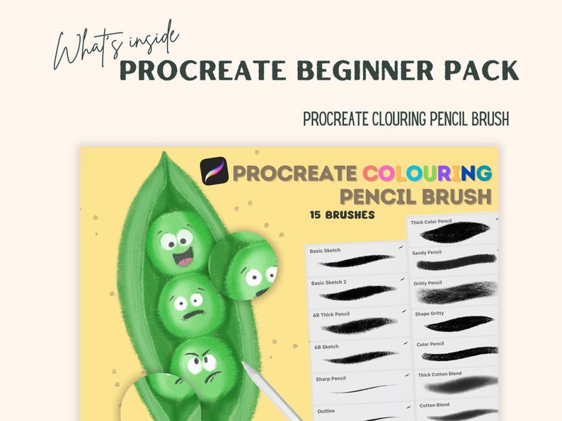 Procreate Beginner Brushes, Palettes, Tracing Worksheet, Guide (digital ...