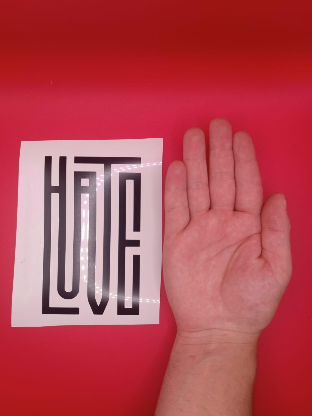 LOVE / HATE Ambigram - Etsy