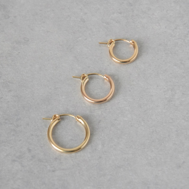Real Gold Hoops Sets - Etsy
