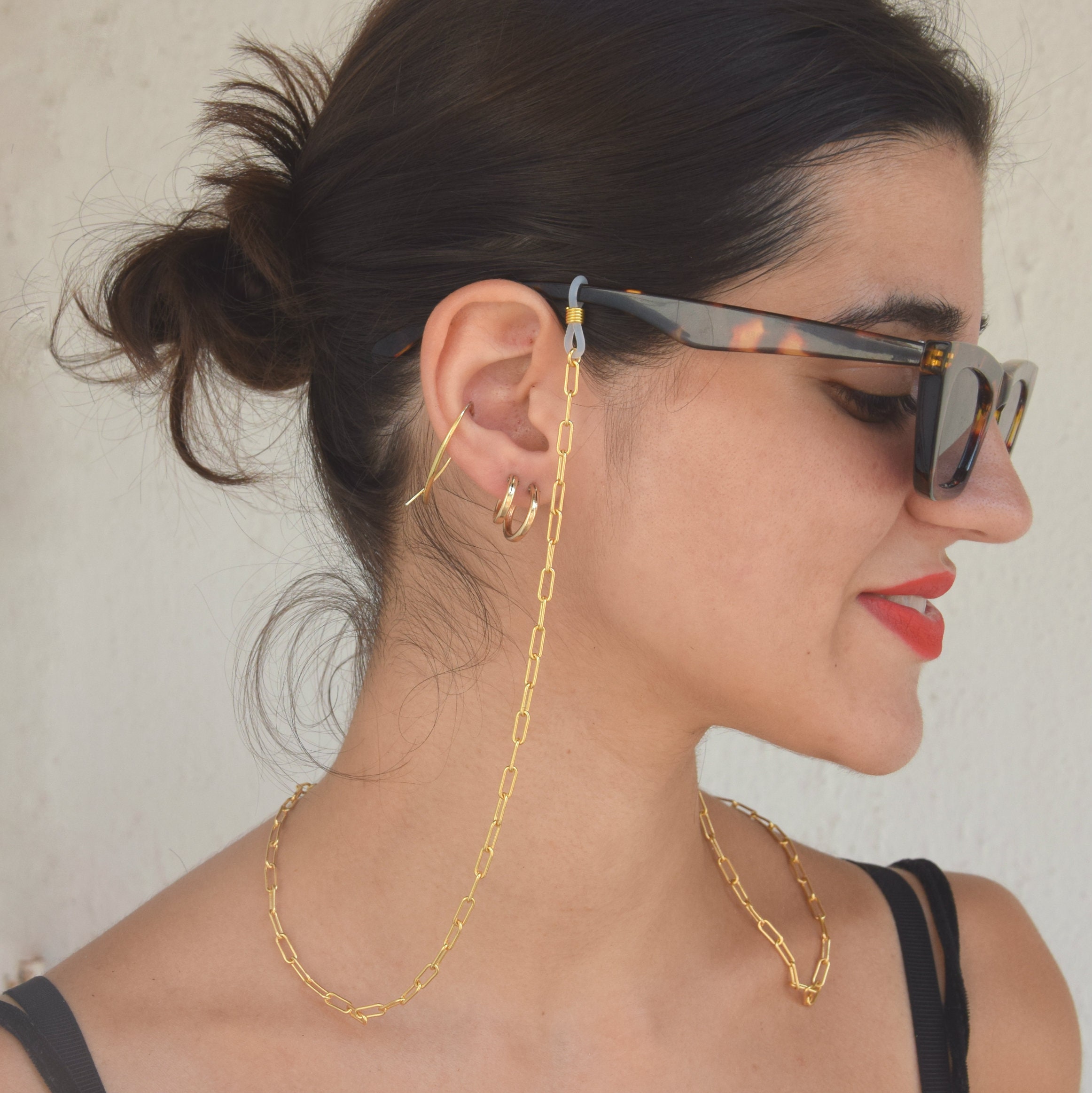 Glasses Chain Gold Eyeglasses Chain Sunglasses Chains - Etsy UK