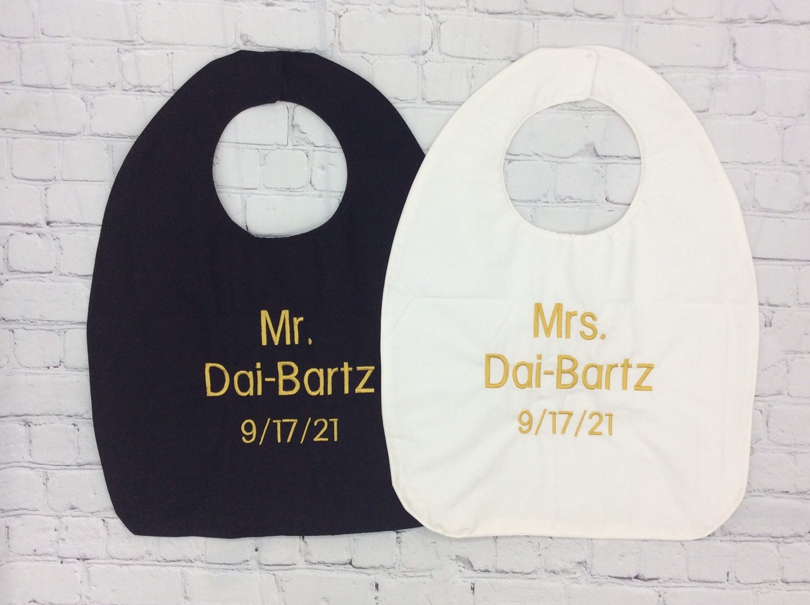 Wedding Bibs Couples Clothing Protectors Bridal Shower Gift - Etsy