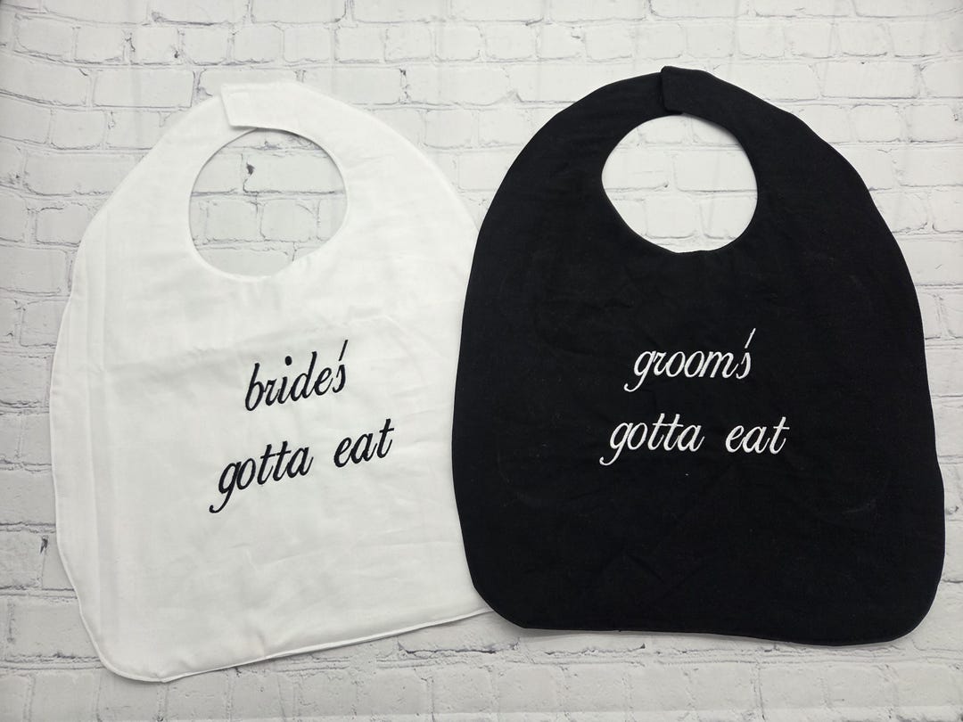 Wedding Bibs, Couples Clothing Protectors, Bridal Shower Gift, Bachelor ...