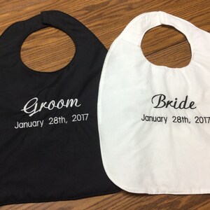 Wedding Bibs Couples Clothing Protectors Bridal Shower Gift | Etsy