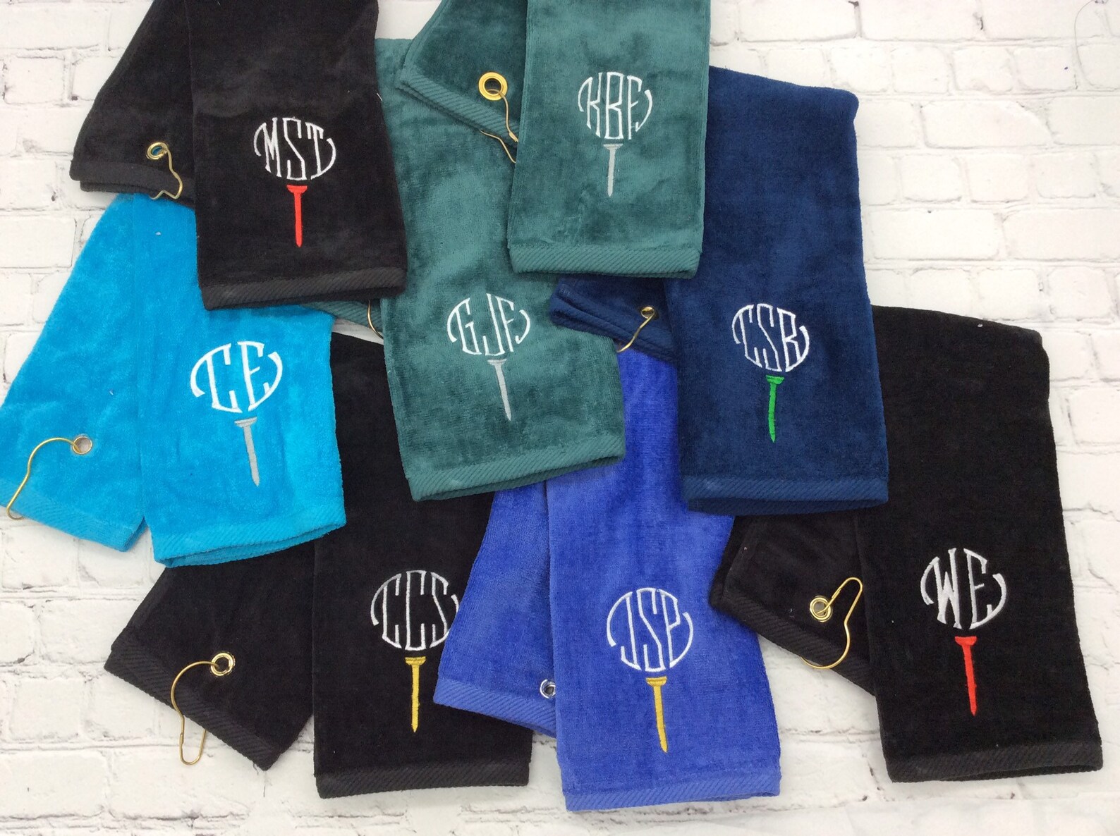 Monogrammed Golf Towel Personalized Golf Towel Groomsmen Gift - Etsy