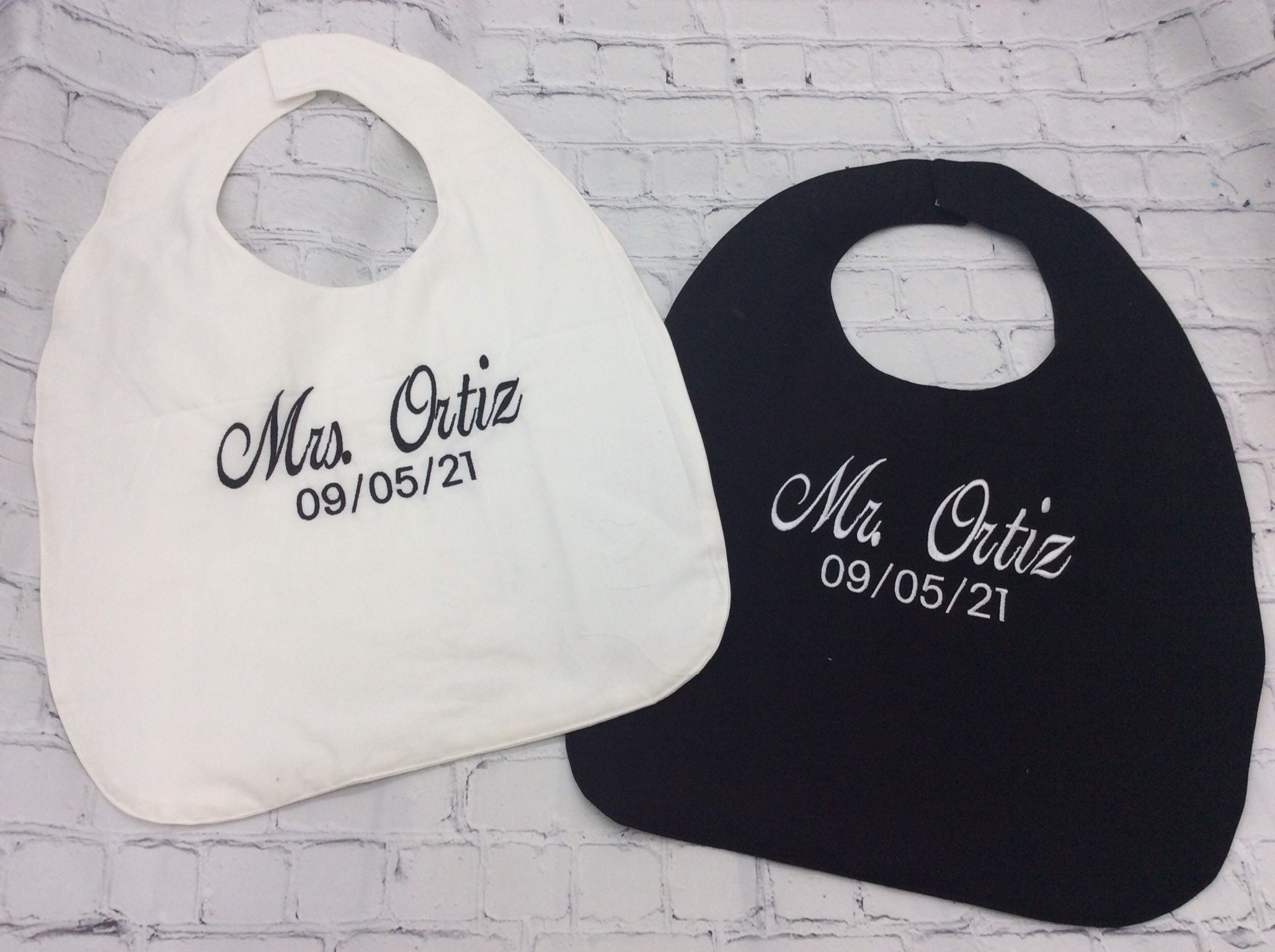 Wedding Bibs, Couples Clothing Protectors, Bridal Shower Gift, Bachelor ...