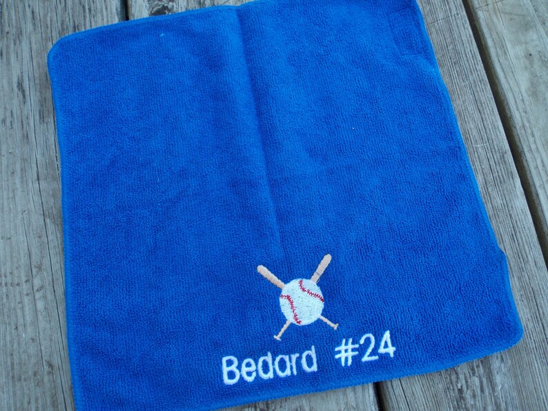 Sports Towel Face Cloth Baseball Team Towel Sweat Cloth | Etsy