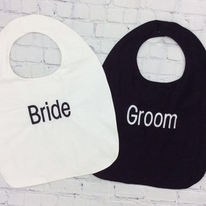 Wedding Bibs, Couples Clothing Protectors, Bridal Shower Gift, Bachelor ...