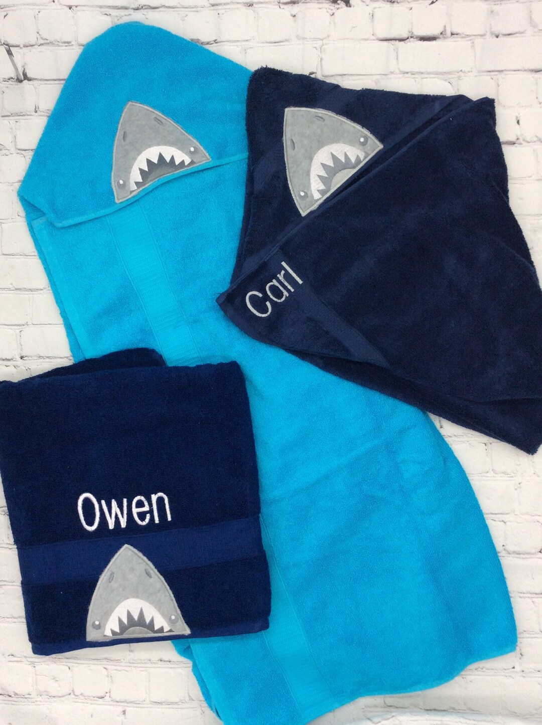 Shark Hooded Towel, Shark Decor, Shark Bath, Kids Hooded Towel ...