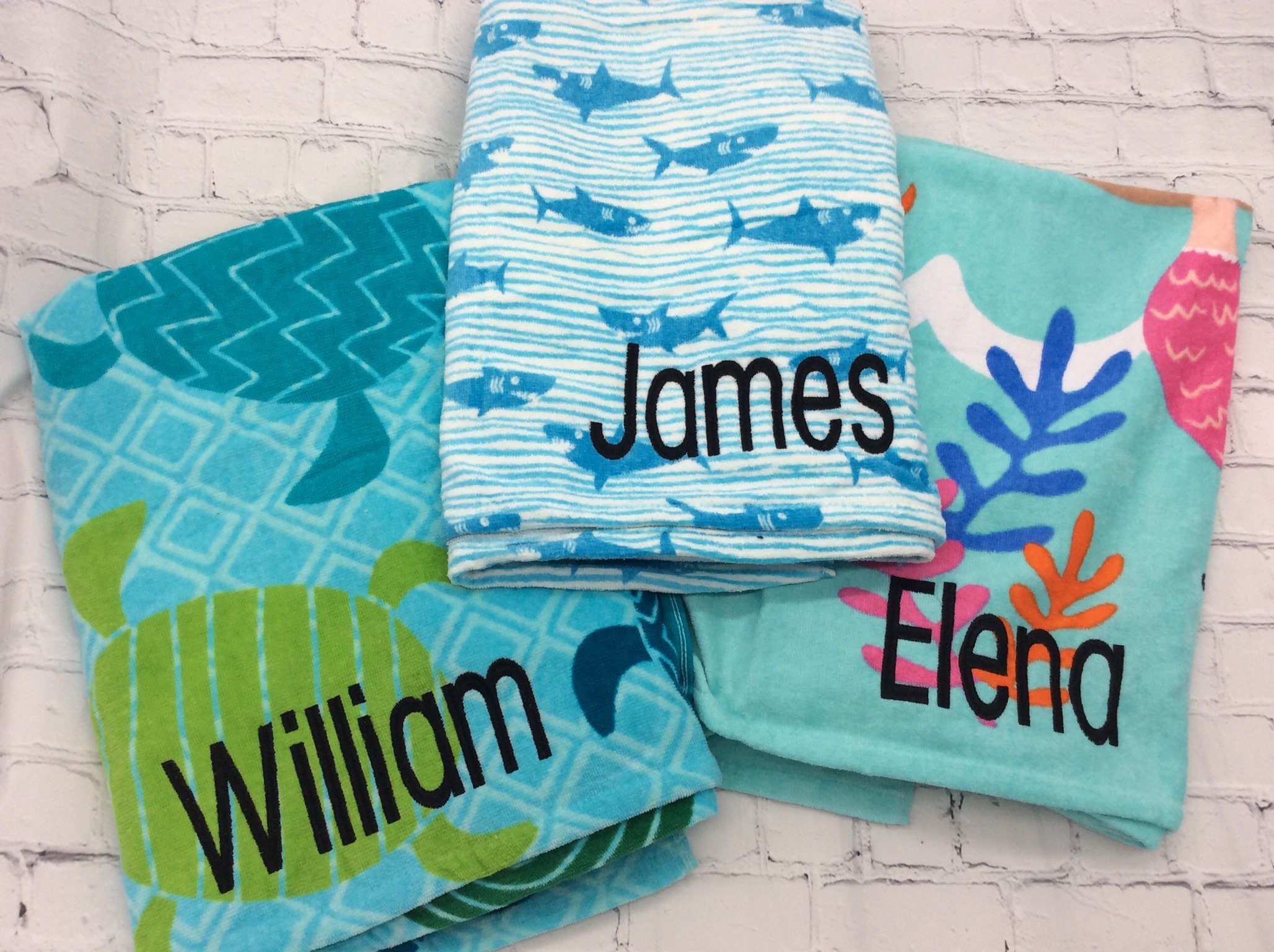 XL Personalized Beach Towel Sea Turtle Monogrammed Towel Adult | Etsy